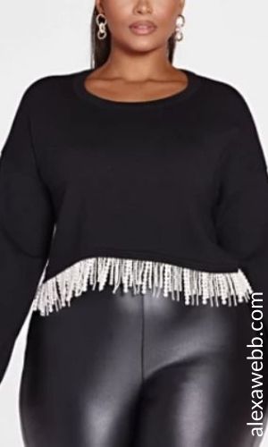 30 Plus Size Party Tops {with Sleeves} - Alexa Webb