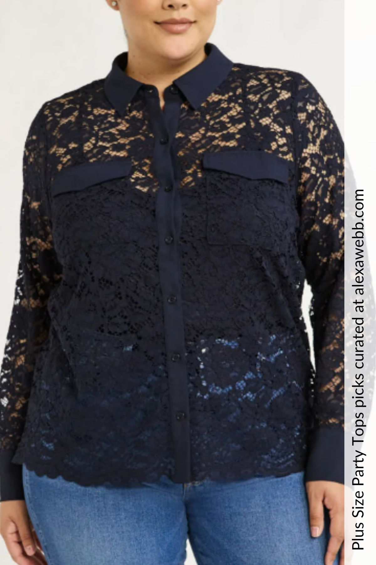 33 Plus Size Party Tops {with Sleeves} - Alexa Webb
