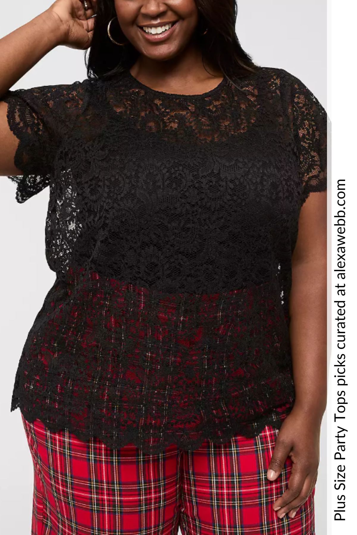 33 Plus Size Party Tops {with Sleeves} - Alexa Webb