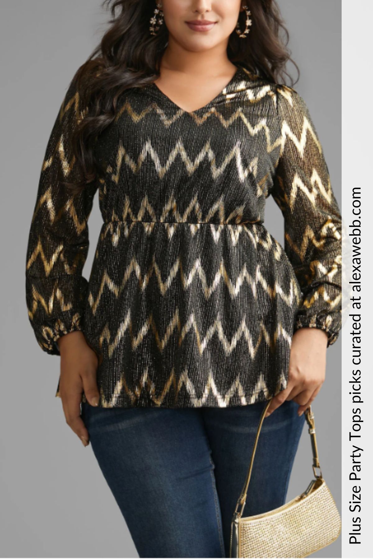 33 Plus Size Party Tops {with Sleeves} - Alexa Webb