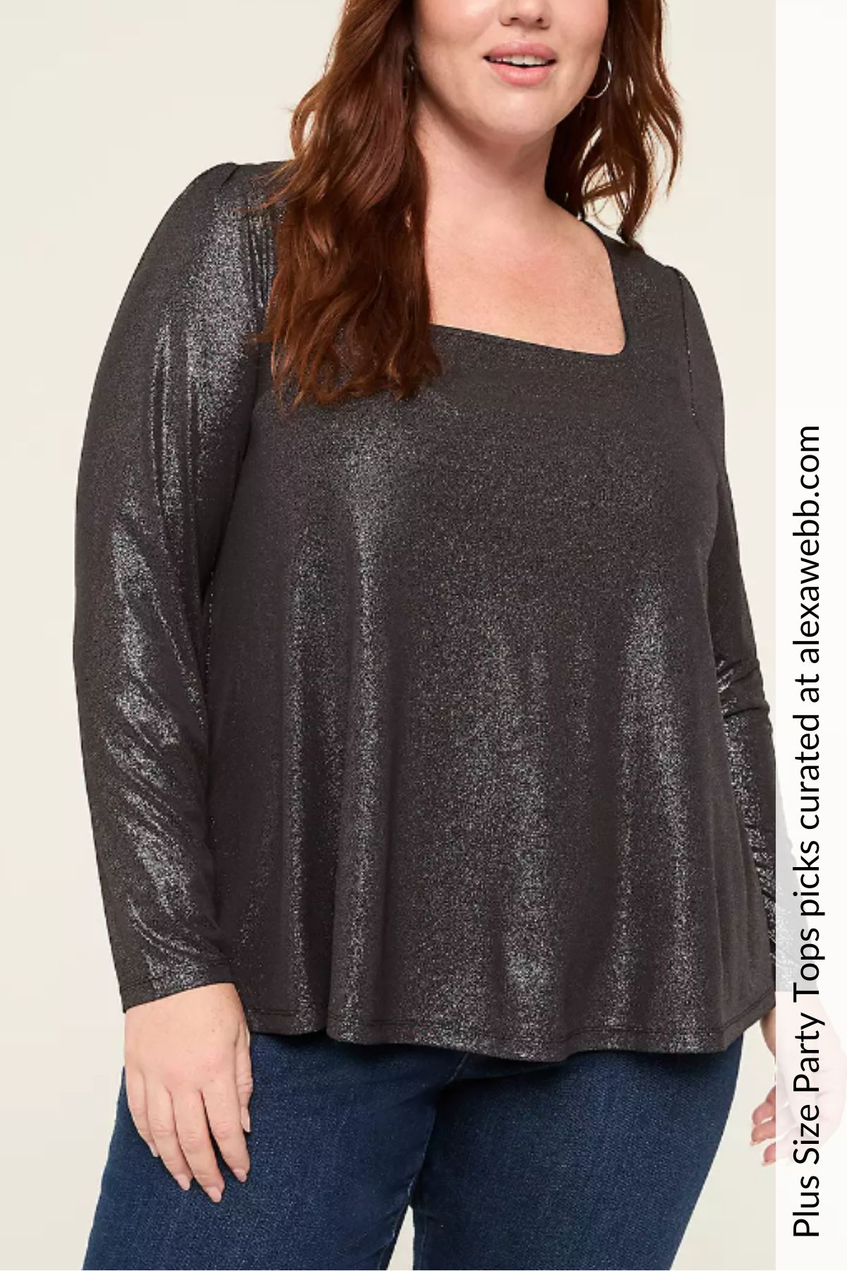 33 Plus Size Party Tops {with Sleeves} - Alexa Webb