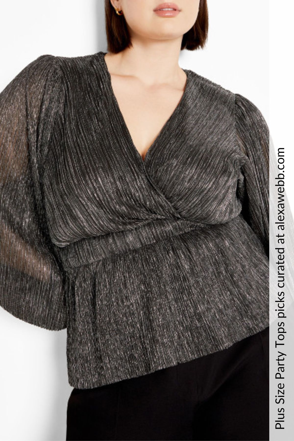 33 Plus Size Party Tops {with Sleeves} - Alexa Webb