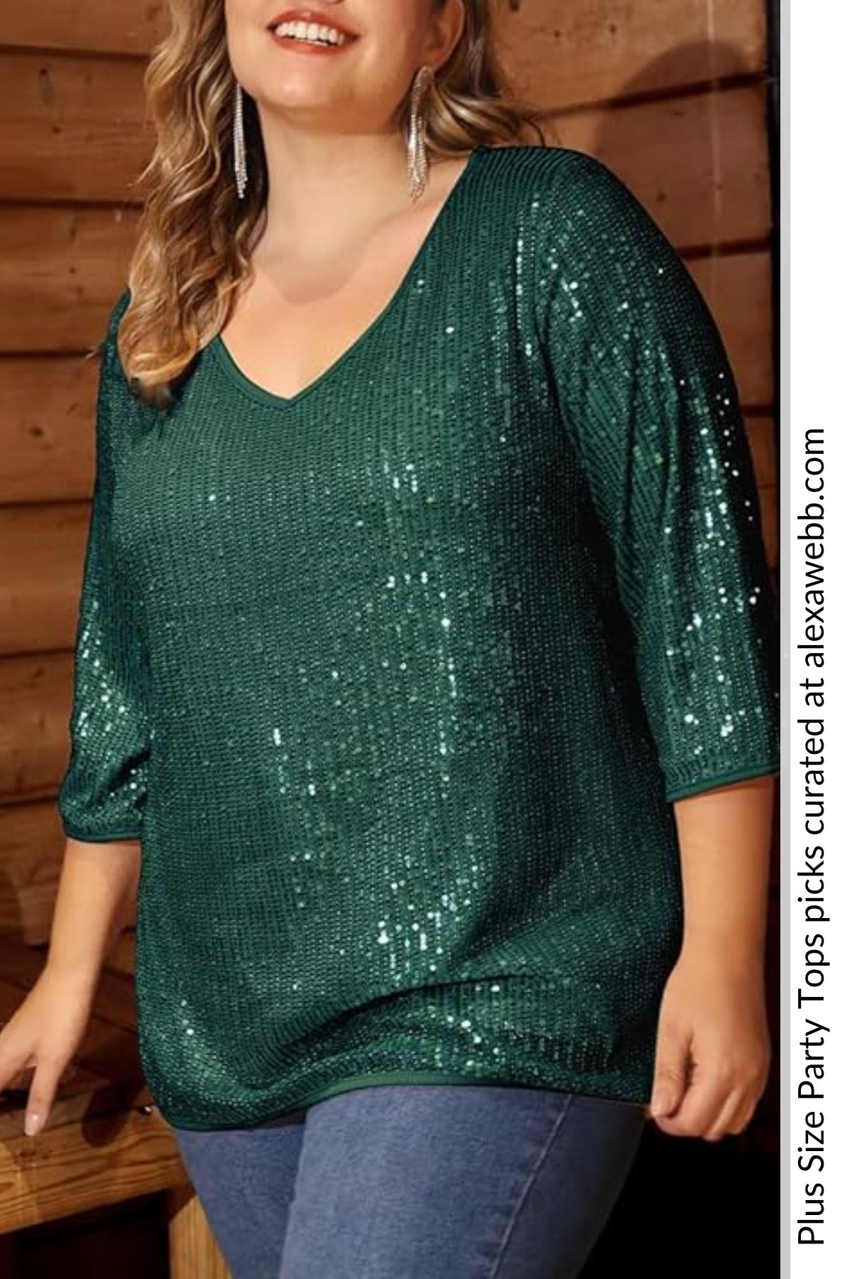 33 Plus Size Party Tops {with Sleeves} - Alexa Webb