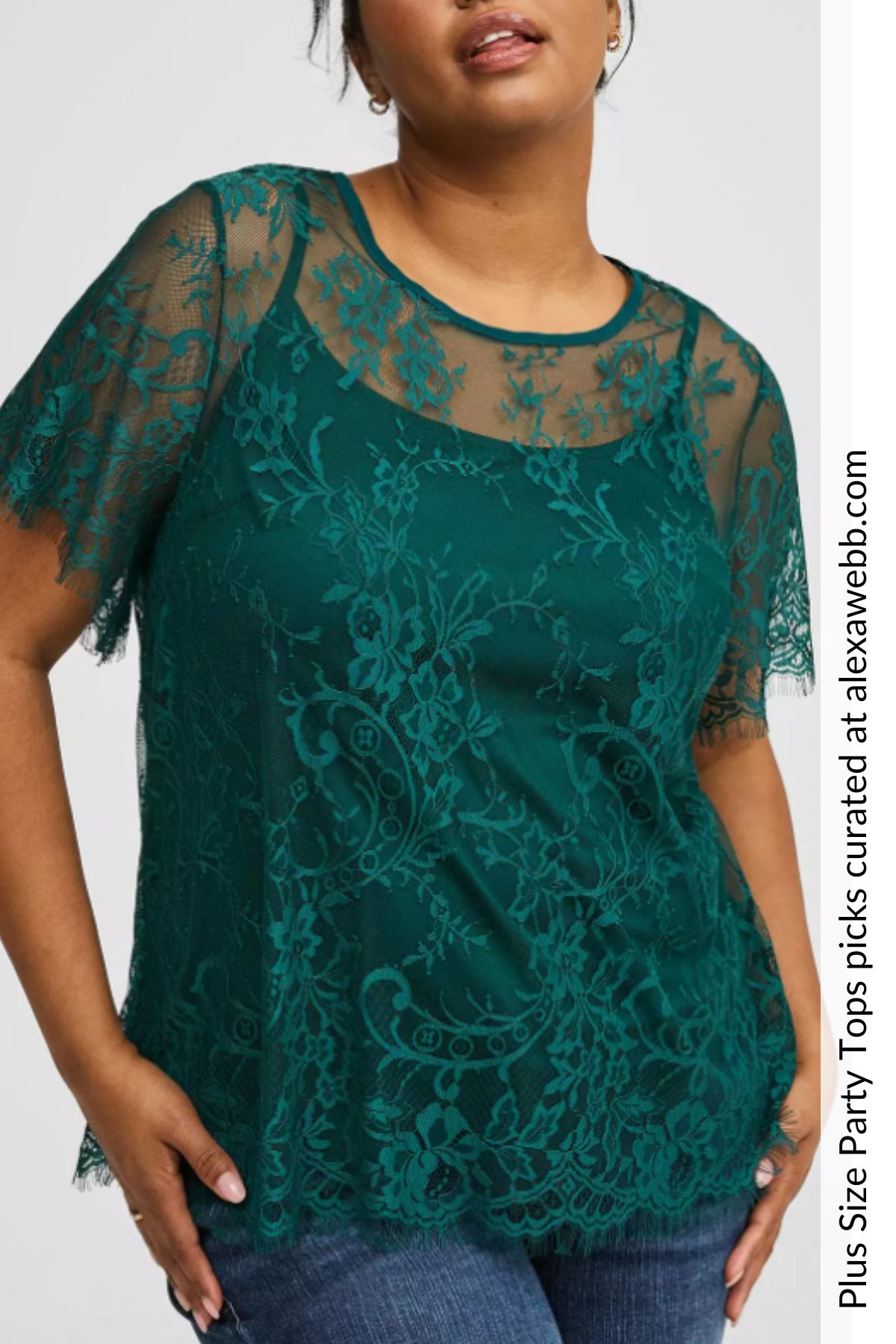 33 Plus Size Party Tops {with Sleeves} - Alexa Webb