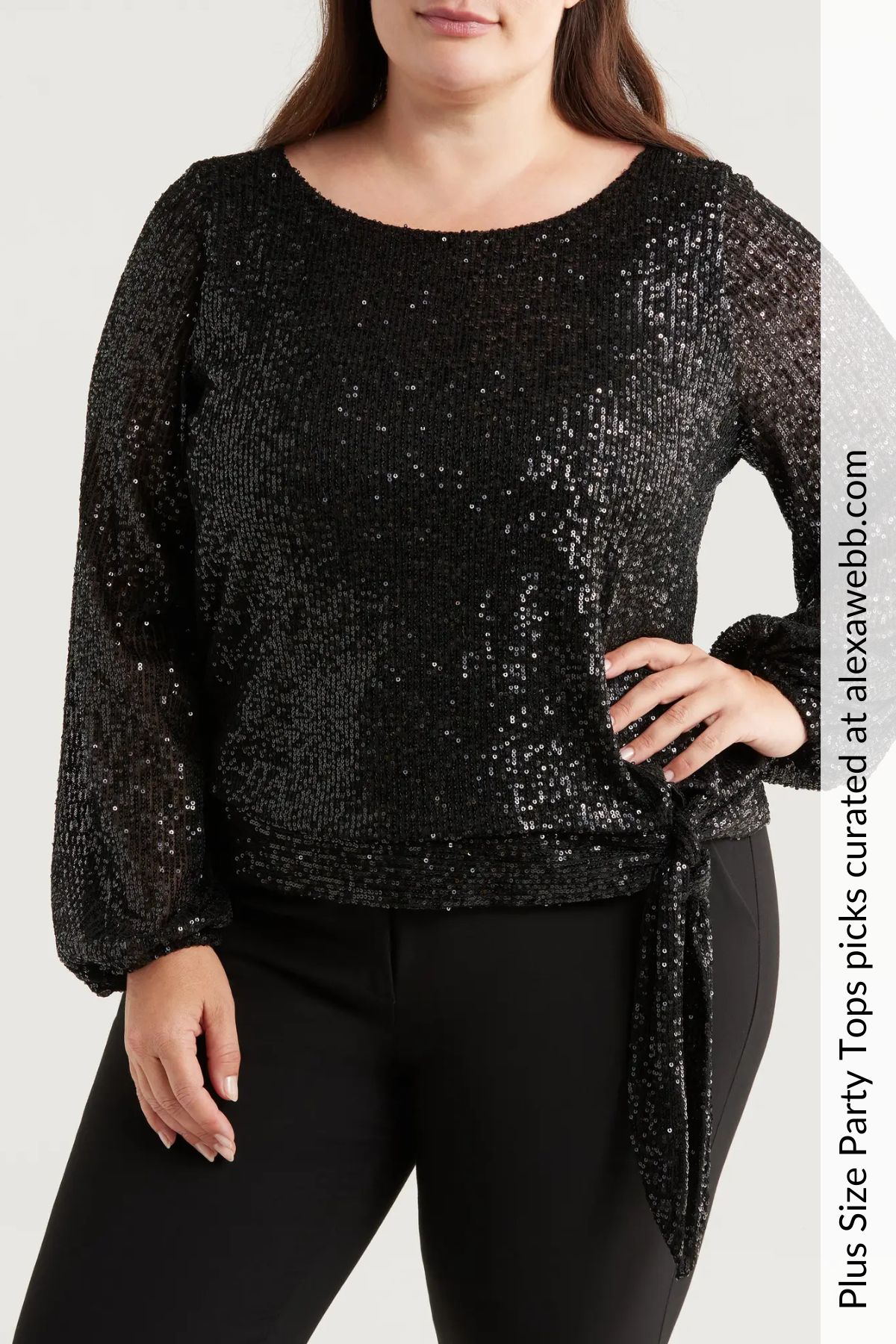 33 Plus Size Party Tops {with Sleeves} - Alexa Webb