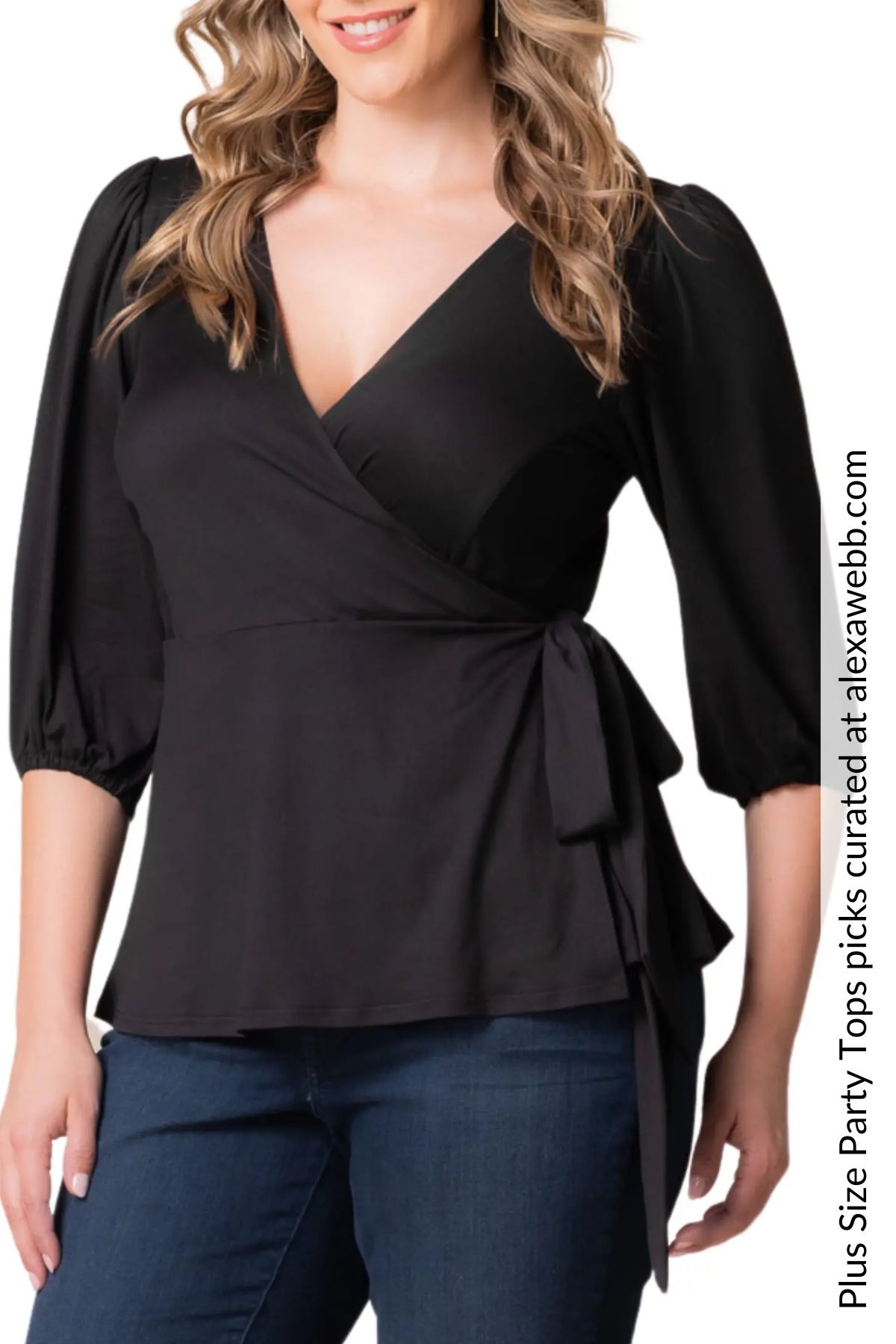 33 Plus Size Party Tops {with Sleeves} - Alexa Webb