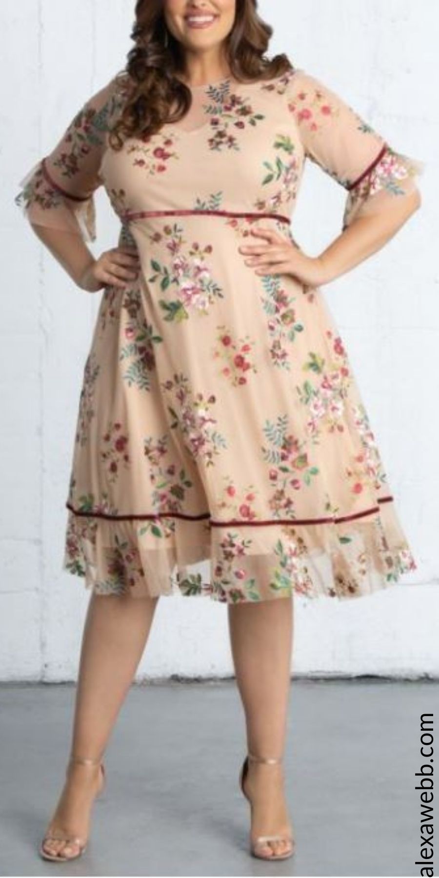 81 Plus Size Spring Wedding Guest Dresses - Alexa Webb