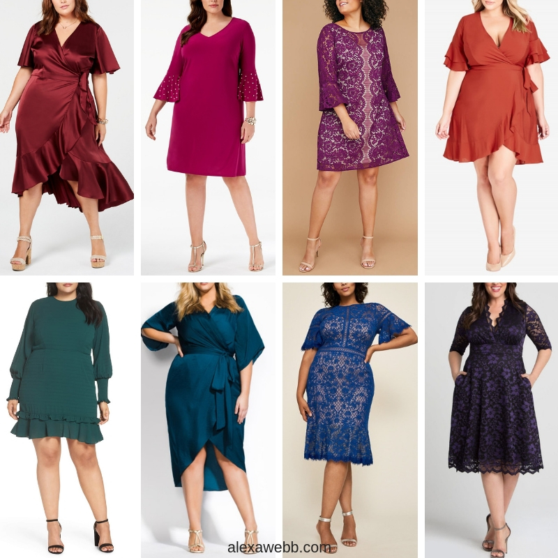 45 Plus Size Wedding Guest Dresses {with Sleeves} Alexa Webb