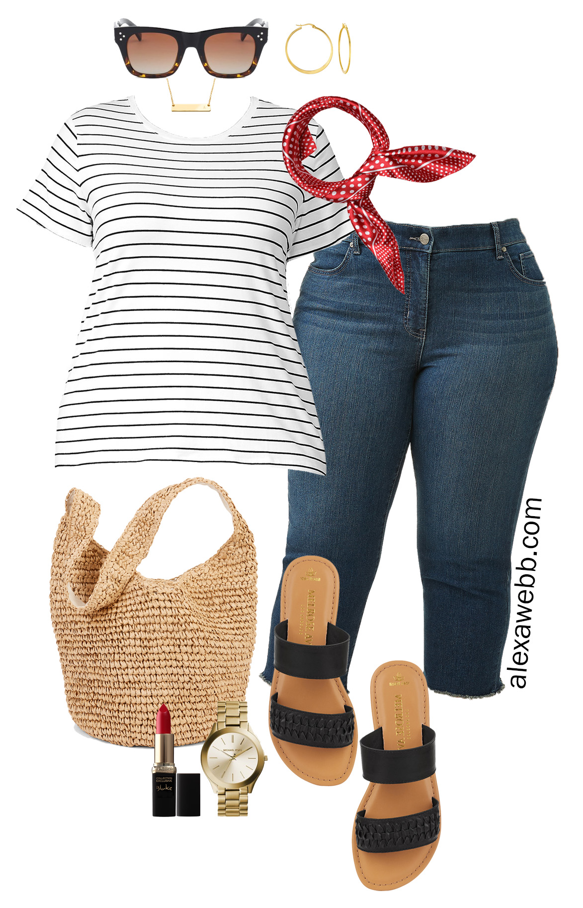 Plus Size Simple Summer Outfit Idea Alexa Webb