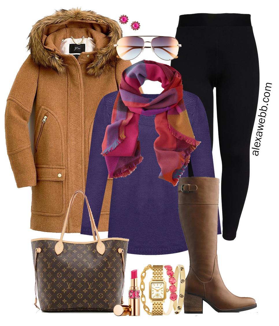 Plus Size Winter Leggings Outfits - Alexa Webb