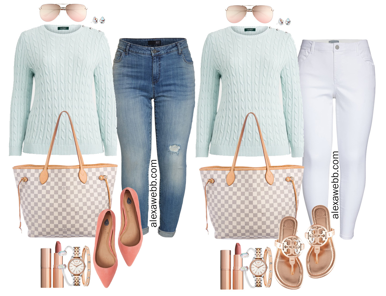 Plus Size Spring Transition Outfit Ideas - Alexa Webb