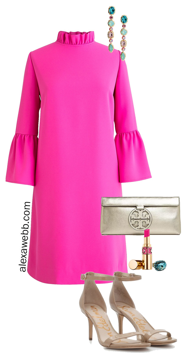 Plus Size Pink Shift Dress - Day to Night - Alexa Webb