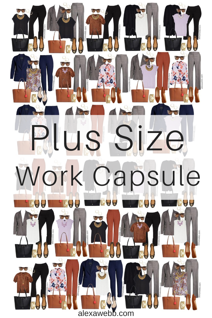 Plus Size Fall Work Capsule Wardrobe - Alexa Webb