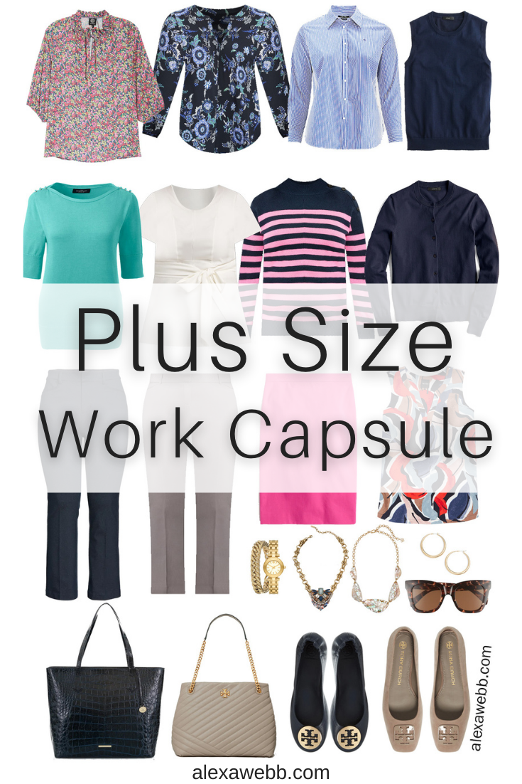 Plus Size Spring Work Capsule Wardrobe - Alexa Webb