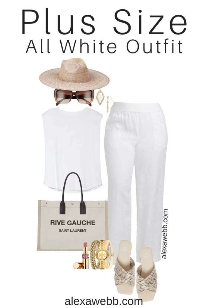 All White Outfit Ideas Plus Size