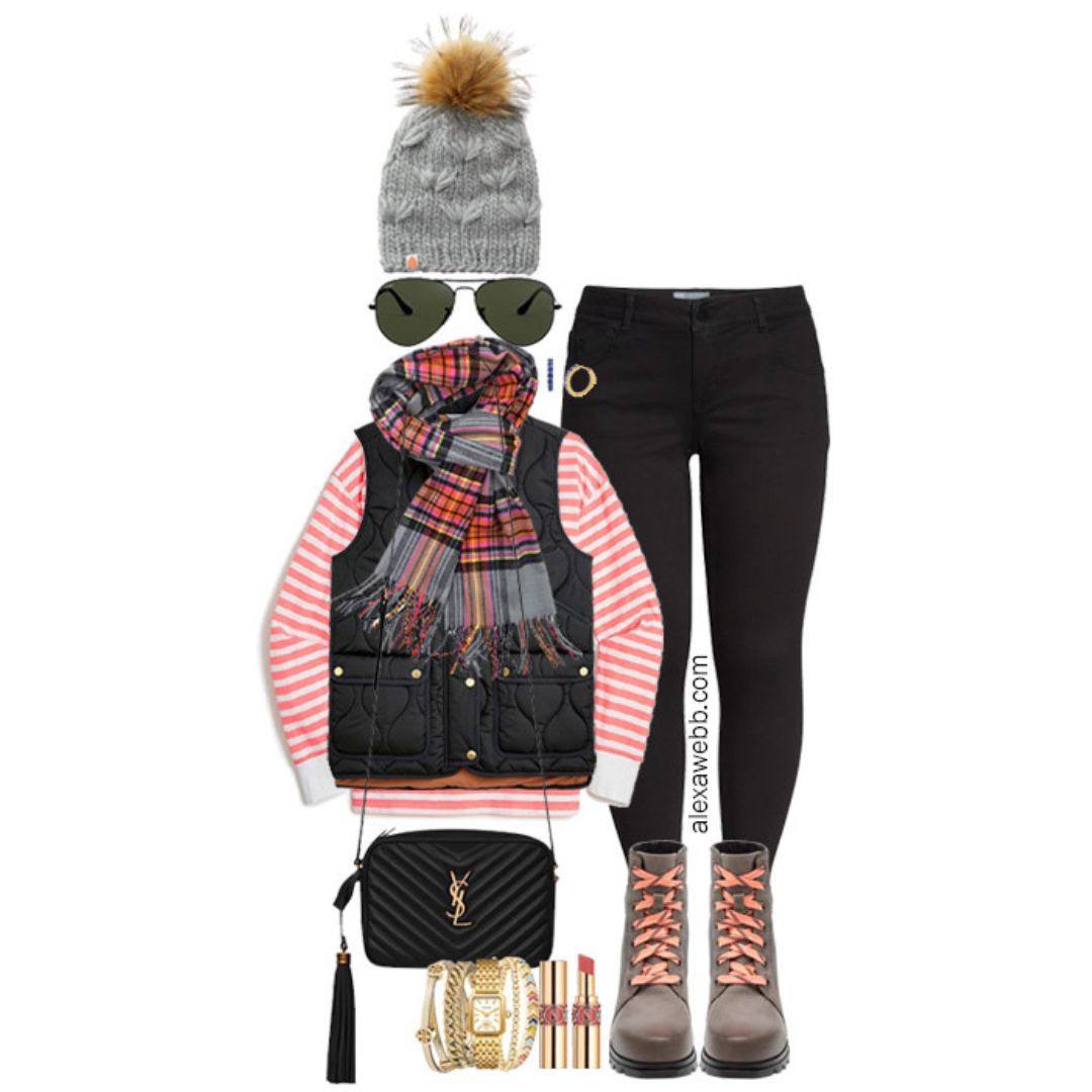 Plus Size Coral Fall Outfits - Alexa Webb