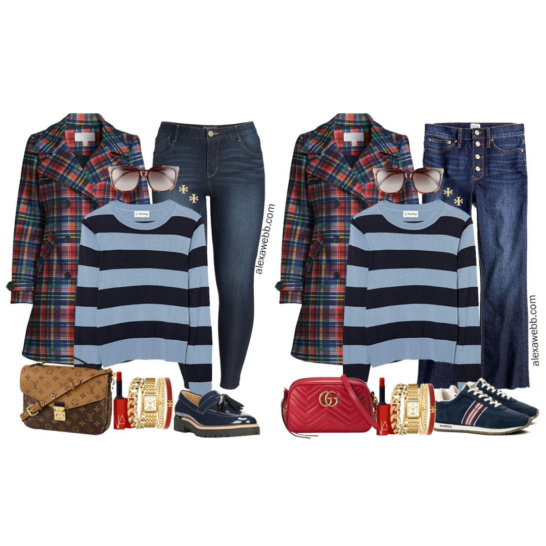 Plus Size Plaid Coat Outfits - Alexa Webb