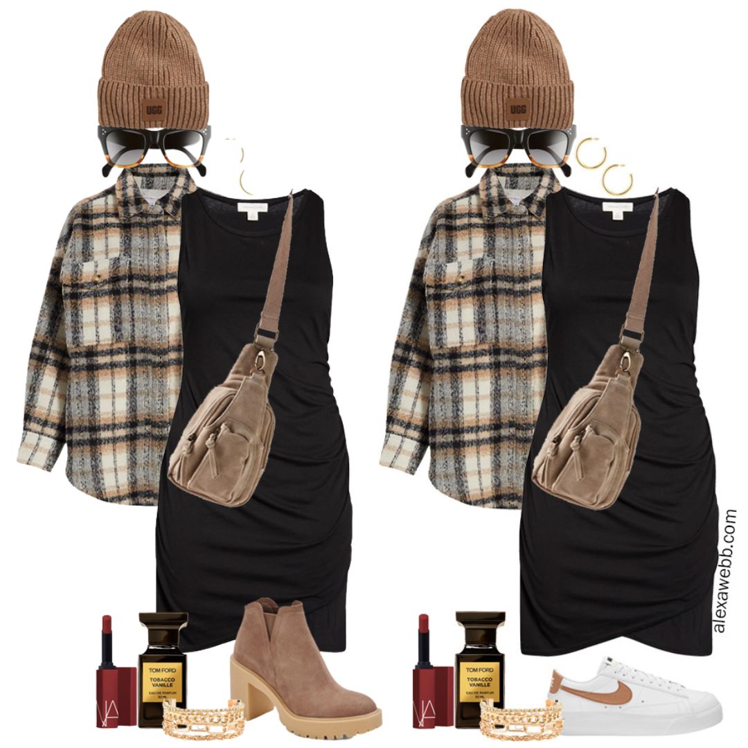 Plus Size Shacket and Dress Outfit - Alexa Webb