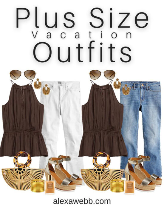 Plus Size Vacation Jeans Outfits 1 - Alexa Webb