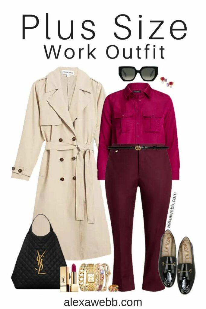 Plus Size Luxury Work Outfit Alexa Webb