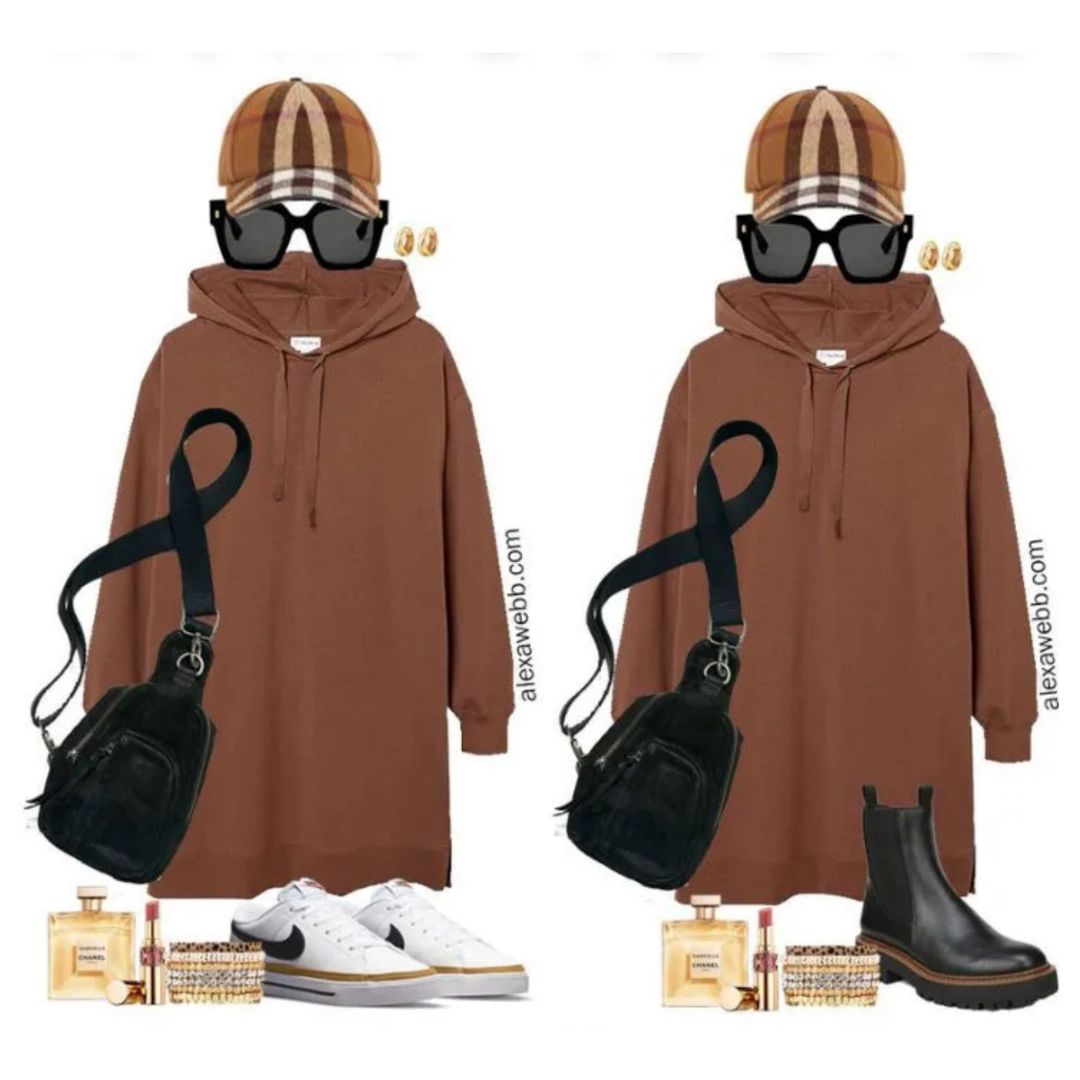 Plus Size Sweatshirt Dress - Alexa Webb