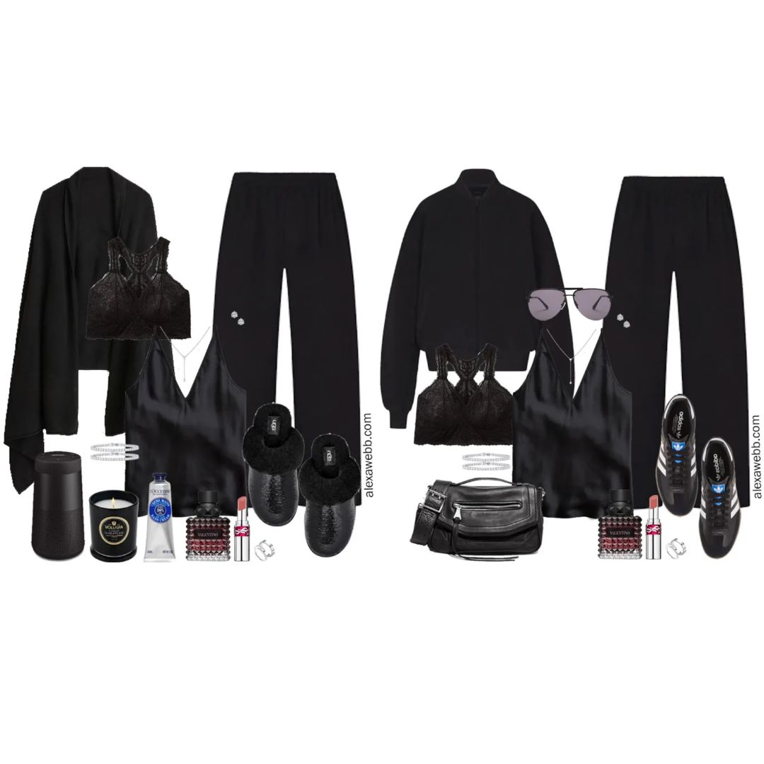 Plus Size Black Luxury Lounging Outfit - Alexa Webb