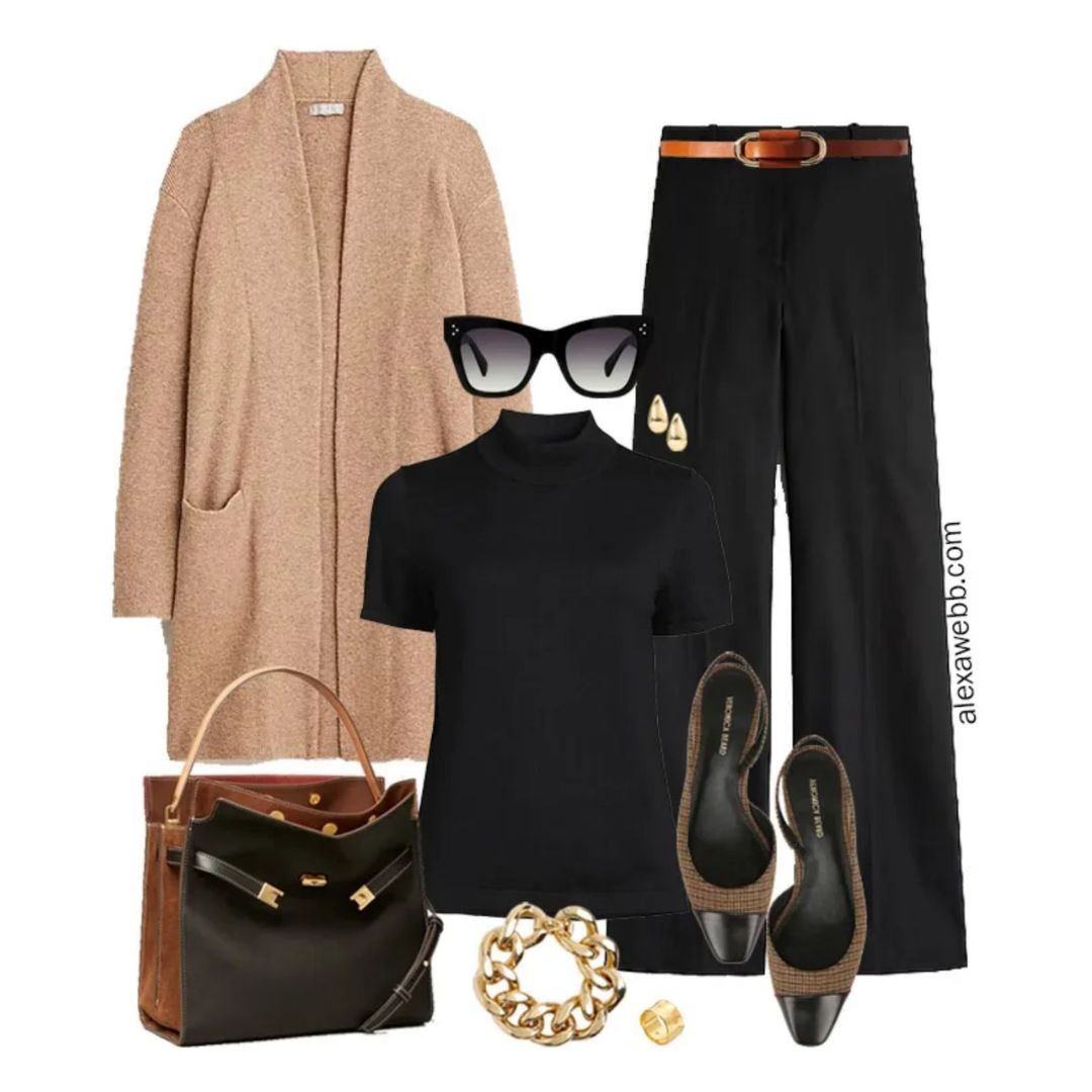 Plus Size Neutral Office Outfit - Alexa Webb