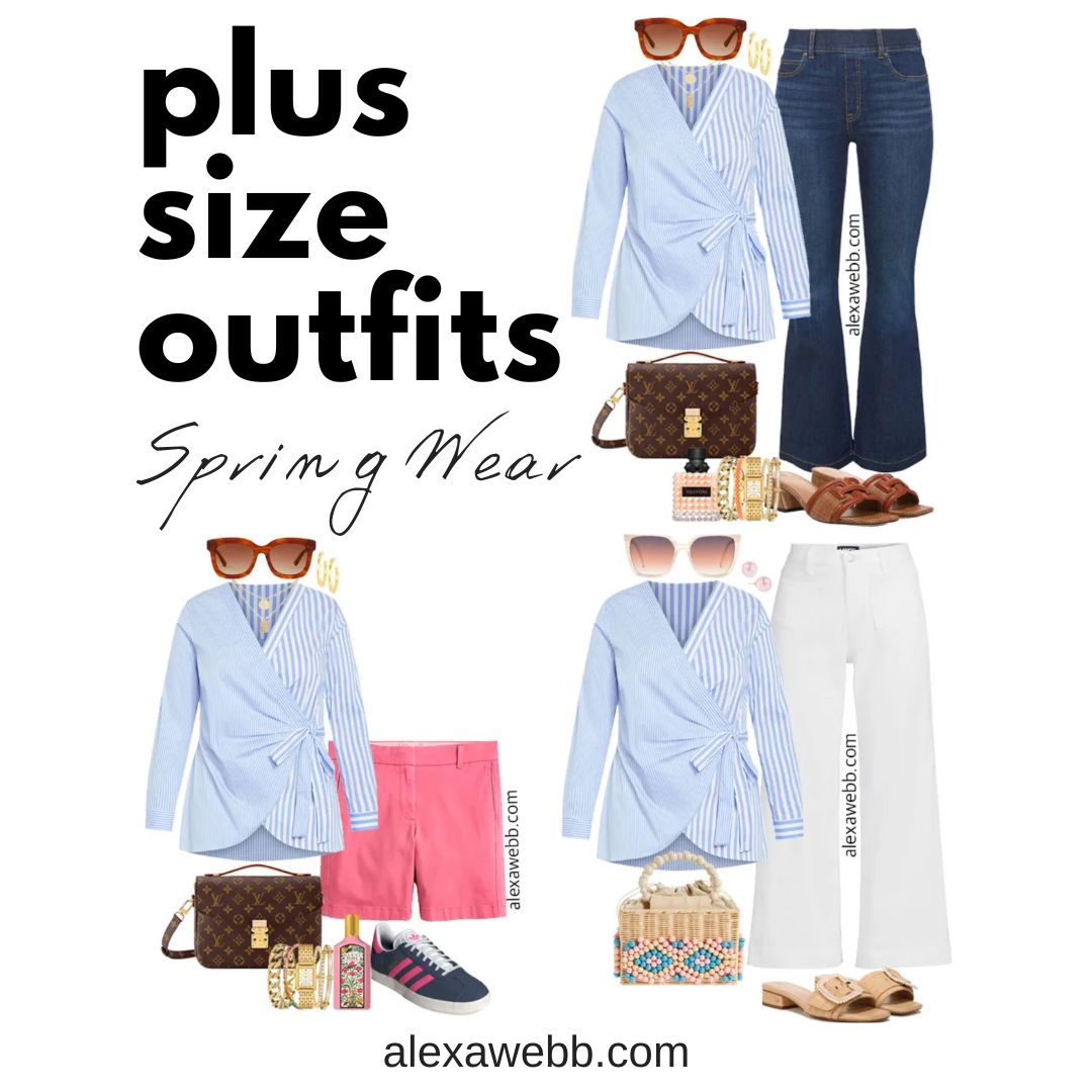 Plus Size Early Spring Transition Outfits - Alexa Webb