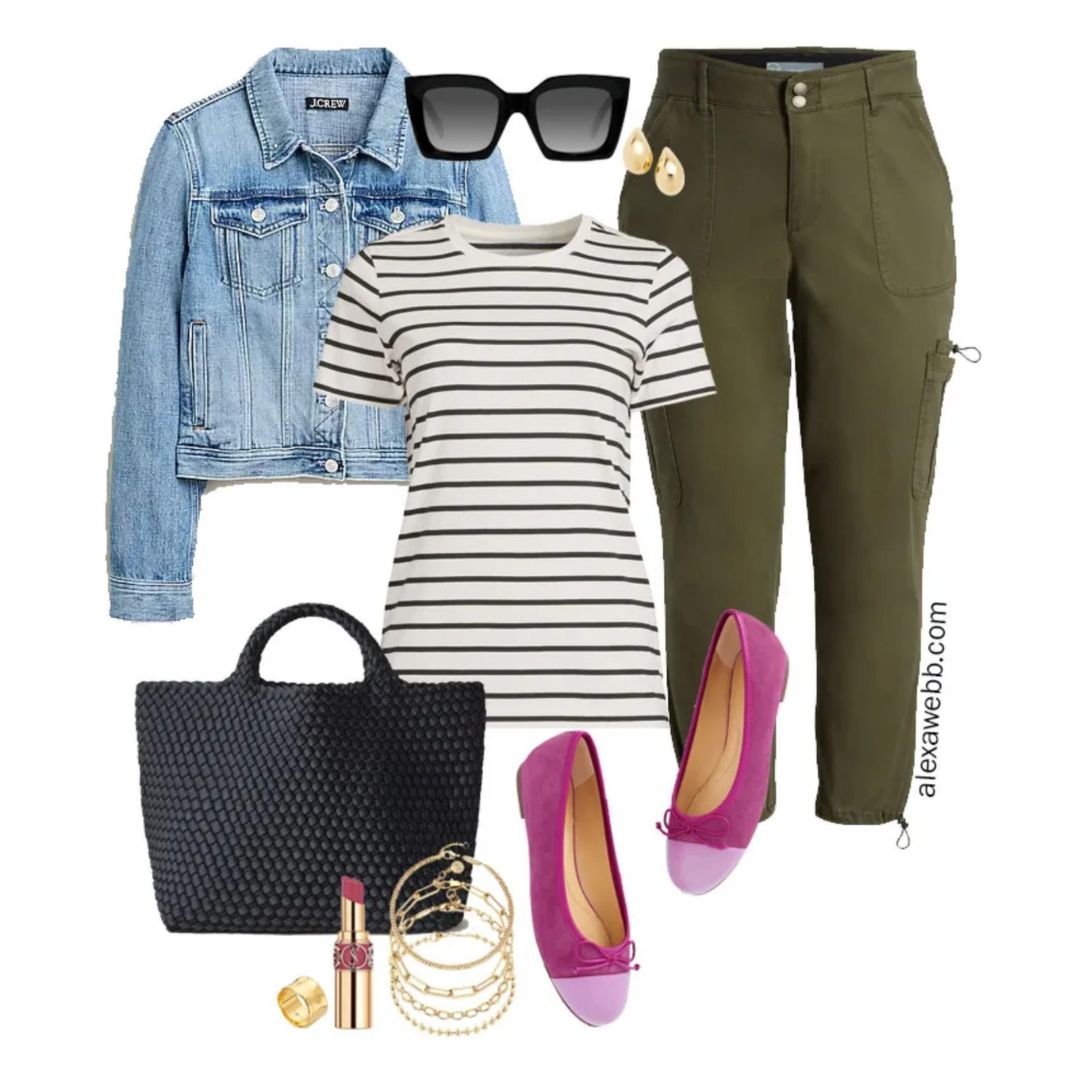 Plus Size Early Spring Green Crops Outfits - Alexa Webb