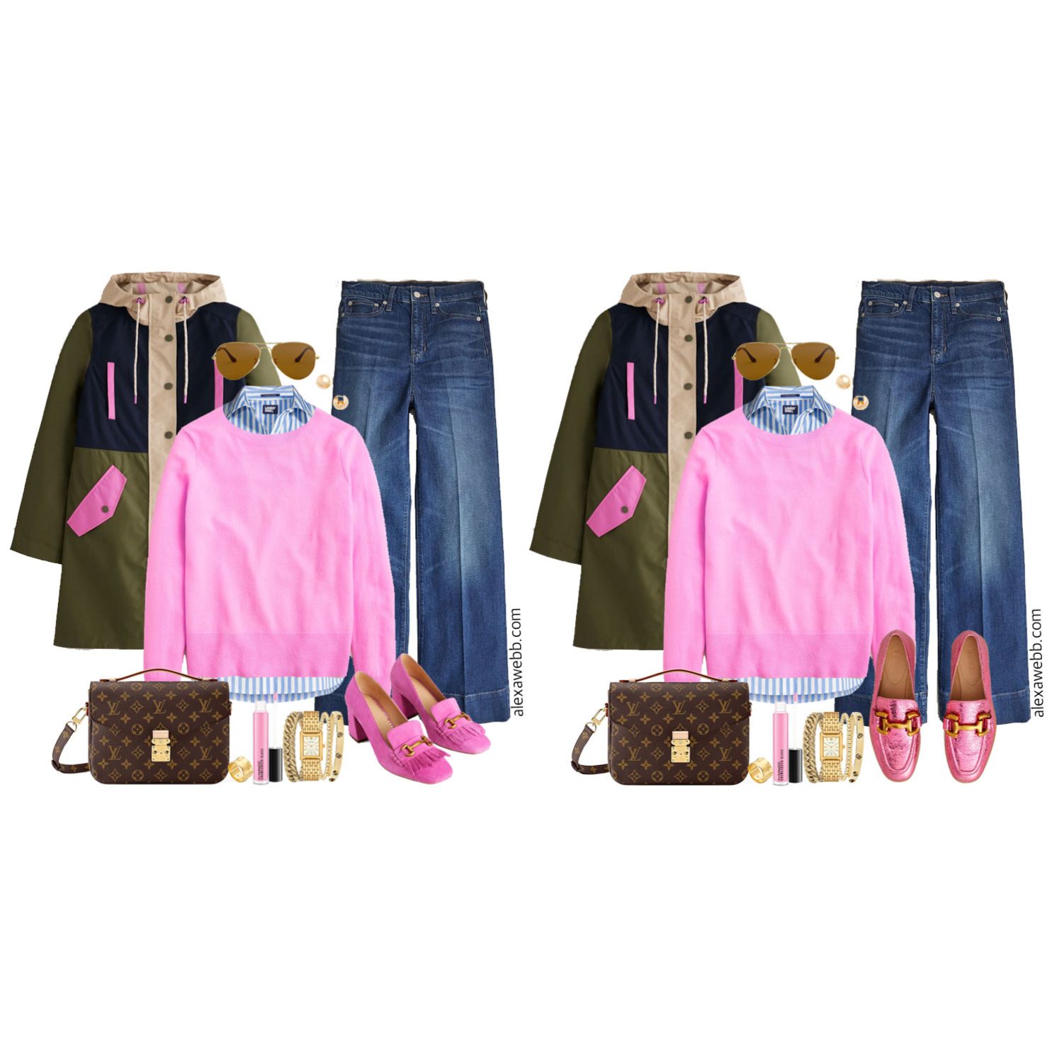 Plus Size Pink Preppy Outfits - Alexa Webb