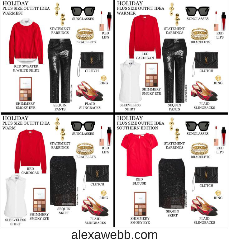 2024 Plus Size Holiday Outfits - Alexa Webb