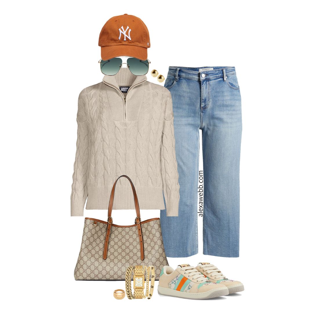 Plus Size Early Spring Crops Outfit - Alexa Webb