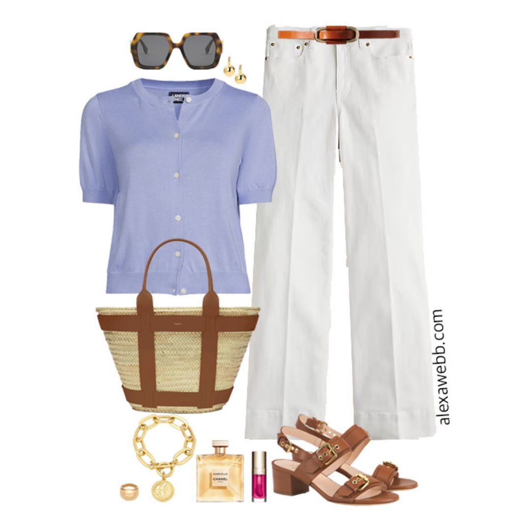 Plus Size Periwinkle Spring Outfit - Alexa Webb