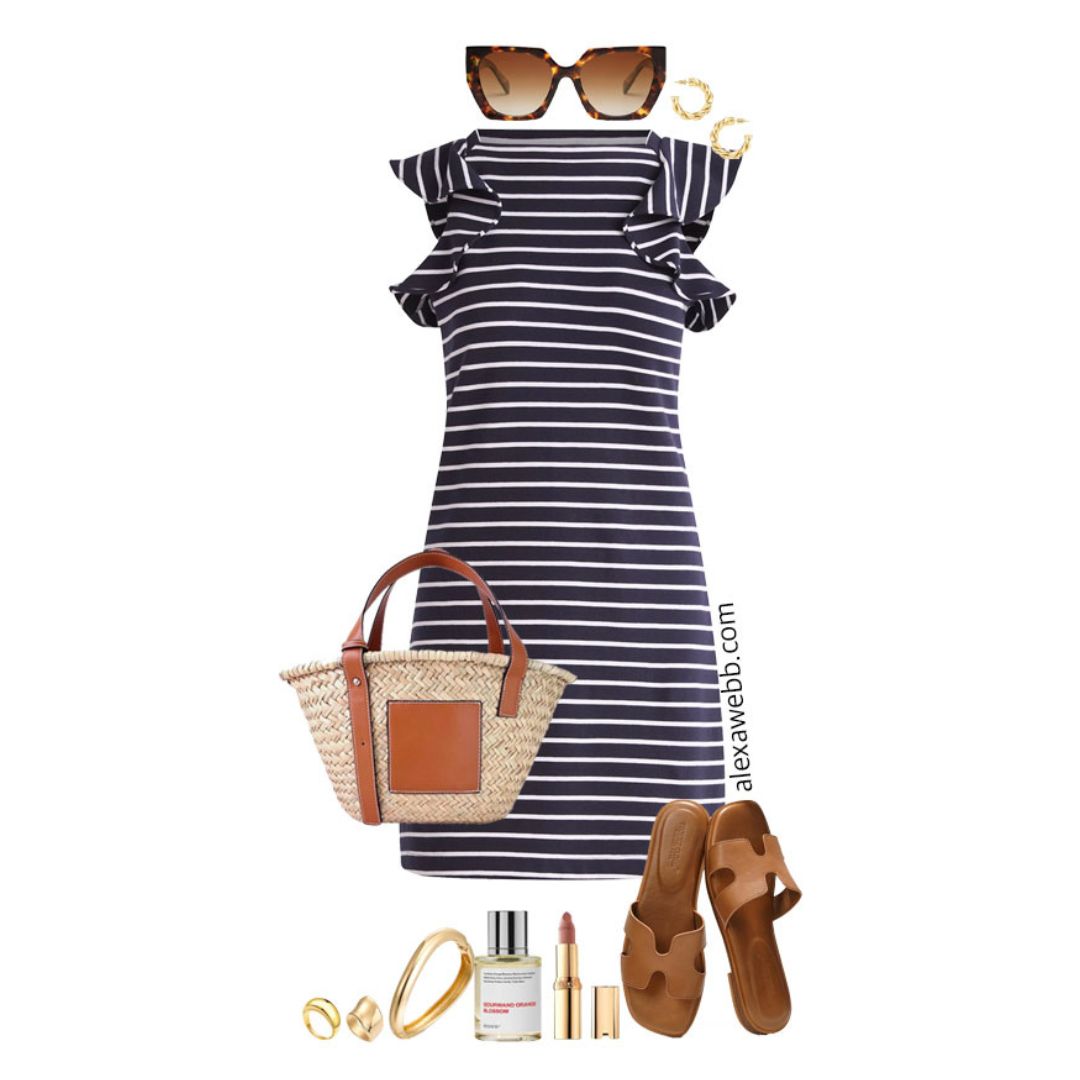 Plus Size on a Budget - Striped Dress - Alexa Webb