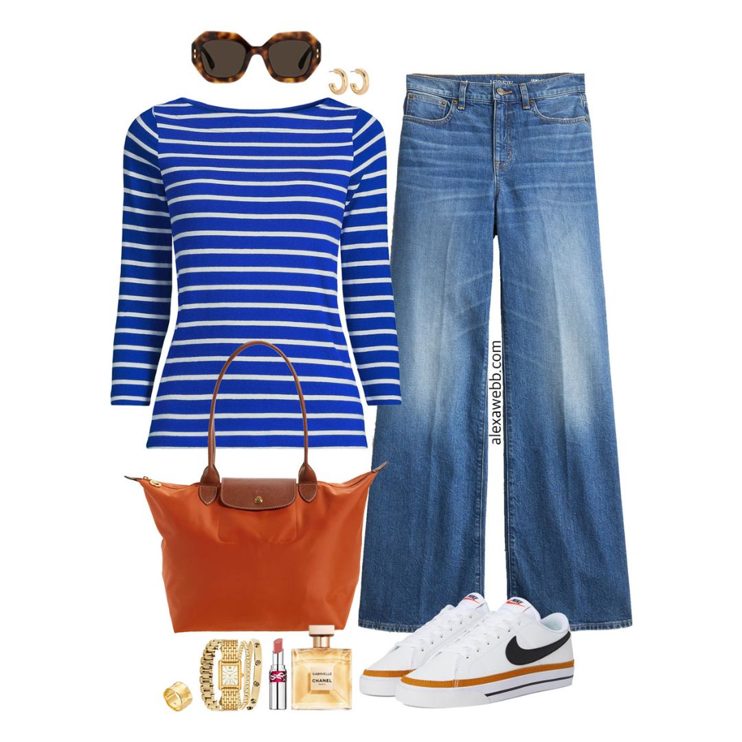 Plus Size Blue Fall Outfit - Alexa Webb