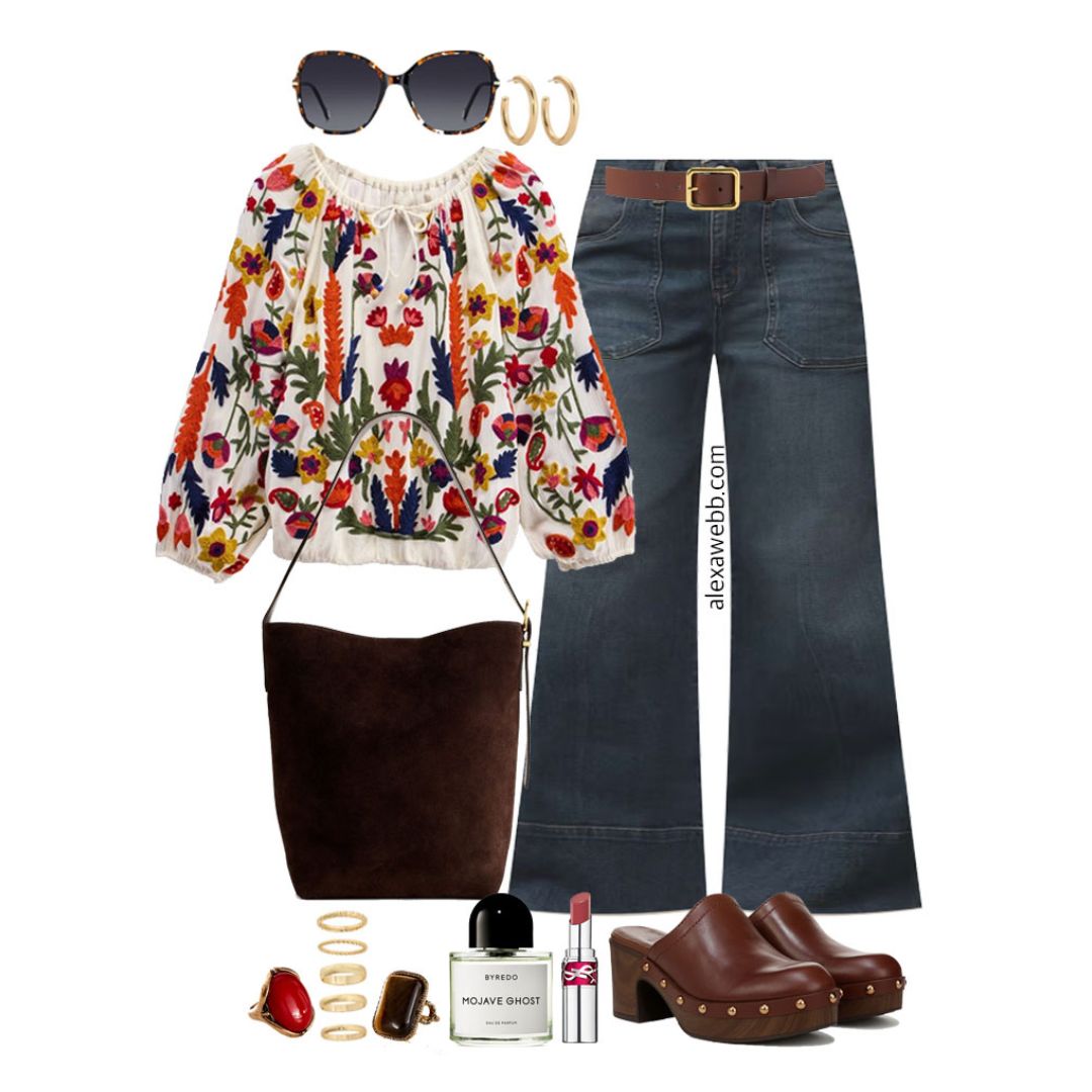 Plus Size Early Fall Boho Outfit - Alexa Webb