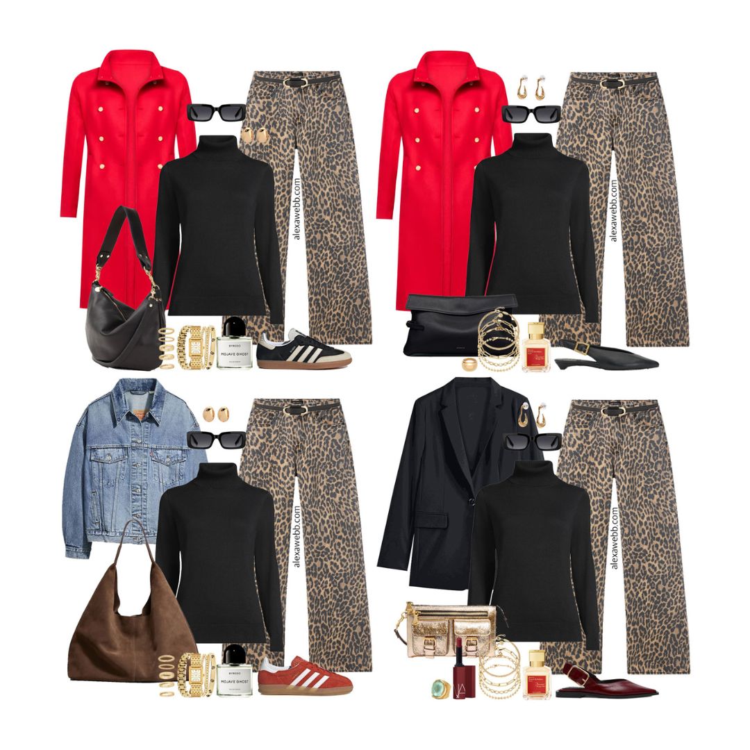 Plus Size Leopard Pants Outfits - Alexa Webb