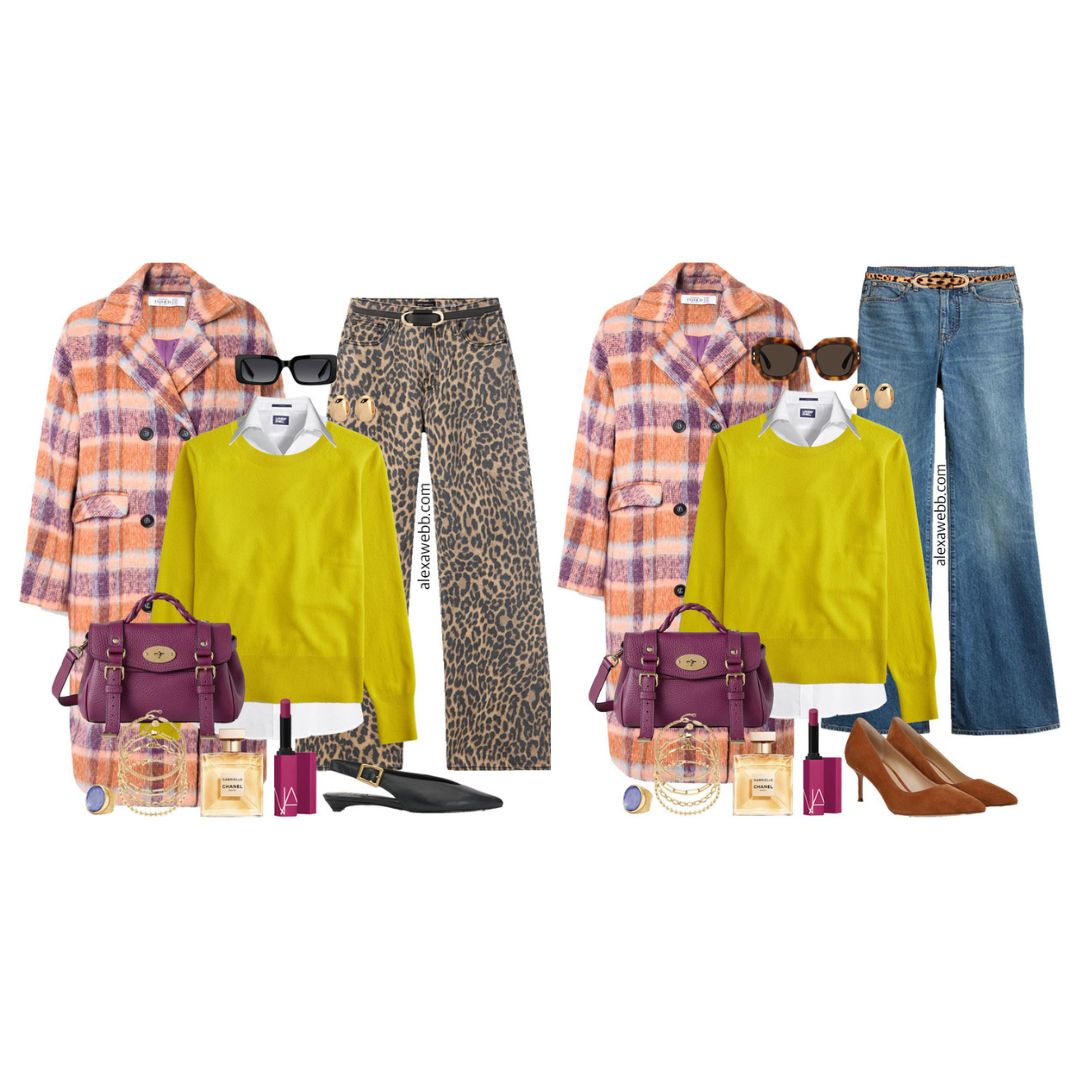 Plus Size Chartreuse Sweater Outfits - Alexa Webb