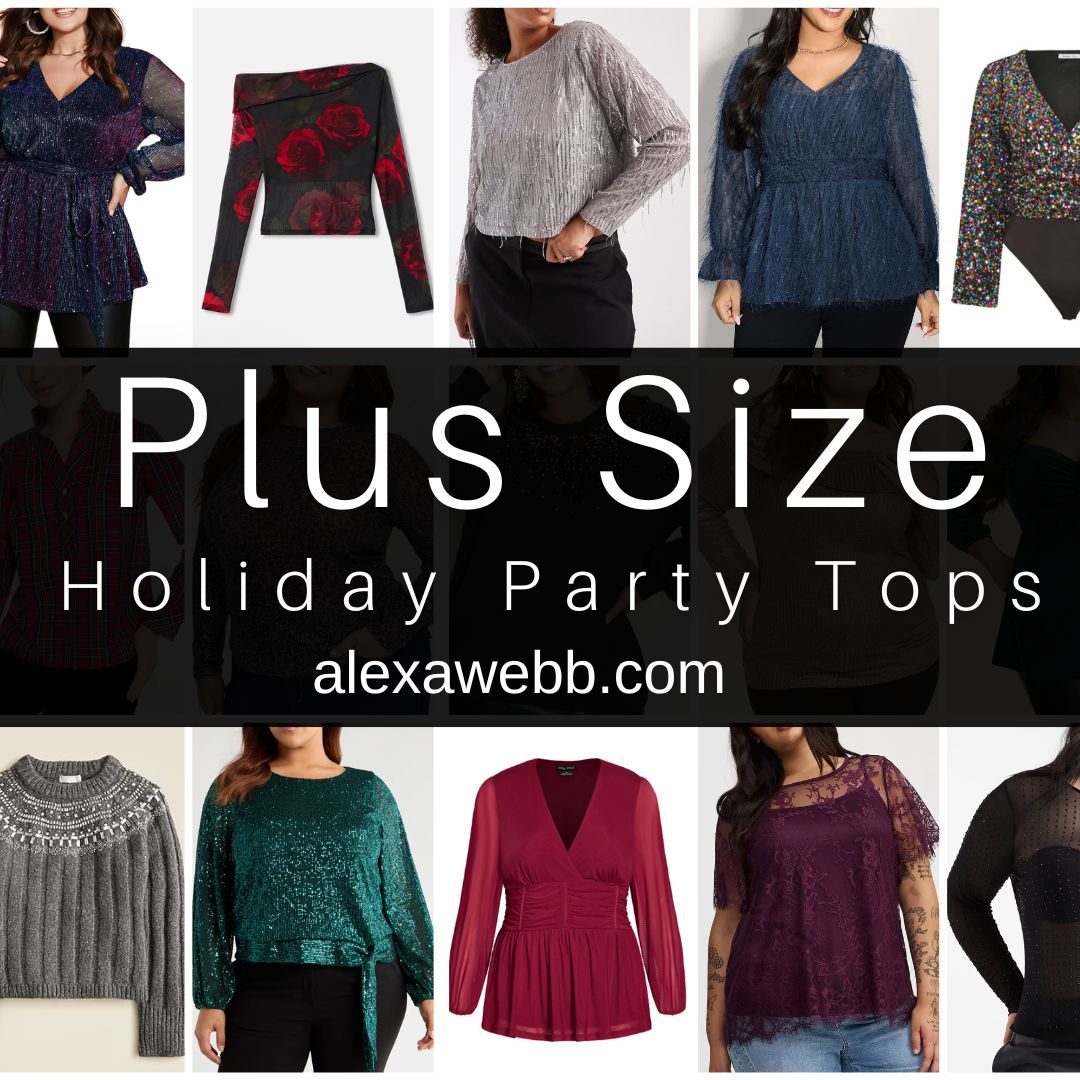 36 Plus Size Party Tops with Sleeves - Alexa Webb