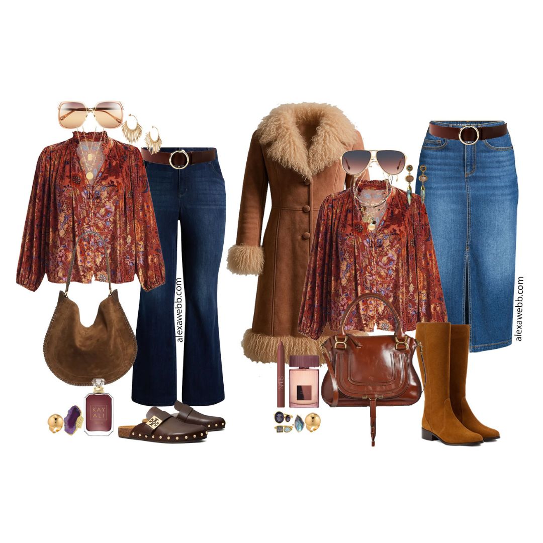 Plus Size Fall Boho Outfits - Alexa Webb